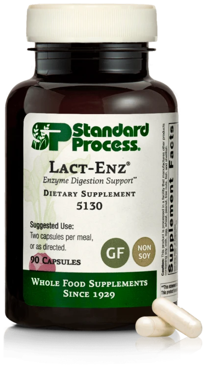 Standard Process Lact-Enz® 90 Capsules – Symmetry Natural Health